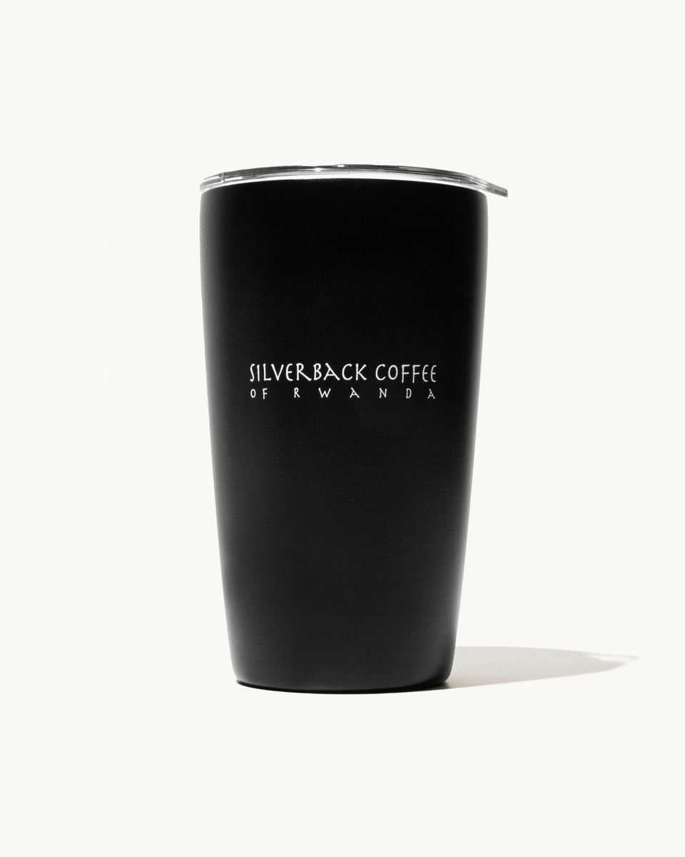 Insulated Tumbler - Black (12oz) – SILVERBACK COFFEE OF RWANDA™